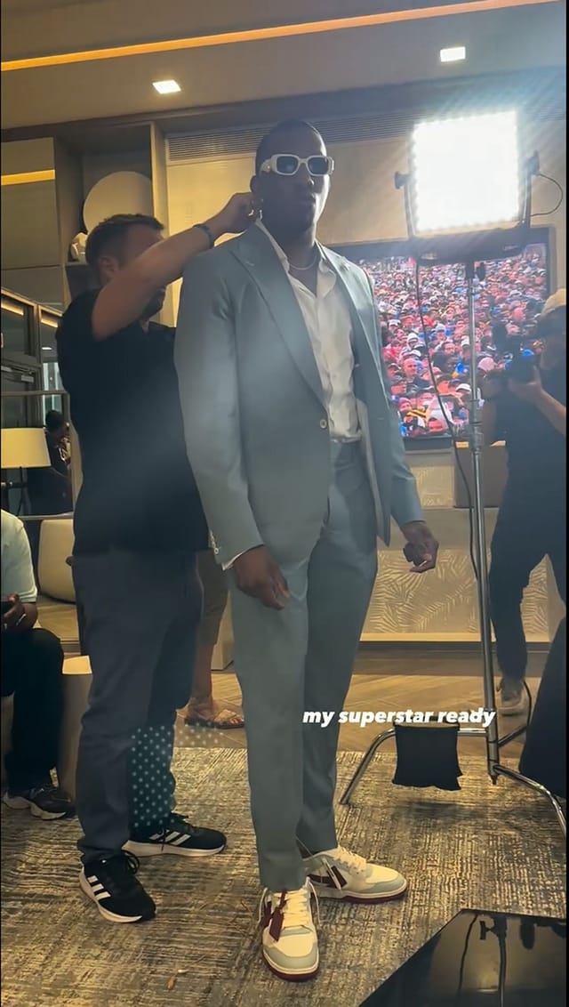 Michael Penix Jr.’s girlfriend Olivia Carter reacts to Falcons ...