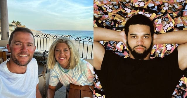 PHOTO: USC HC Lincoln Riley and wife Caitlin Riley mark their presence ...