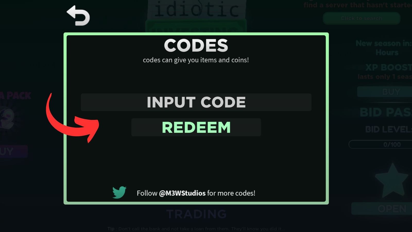 Roblox Idiotic Investing Codes