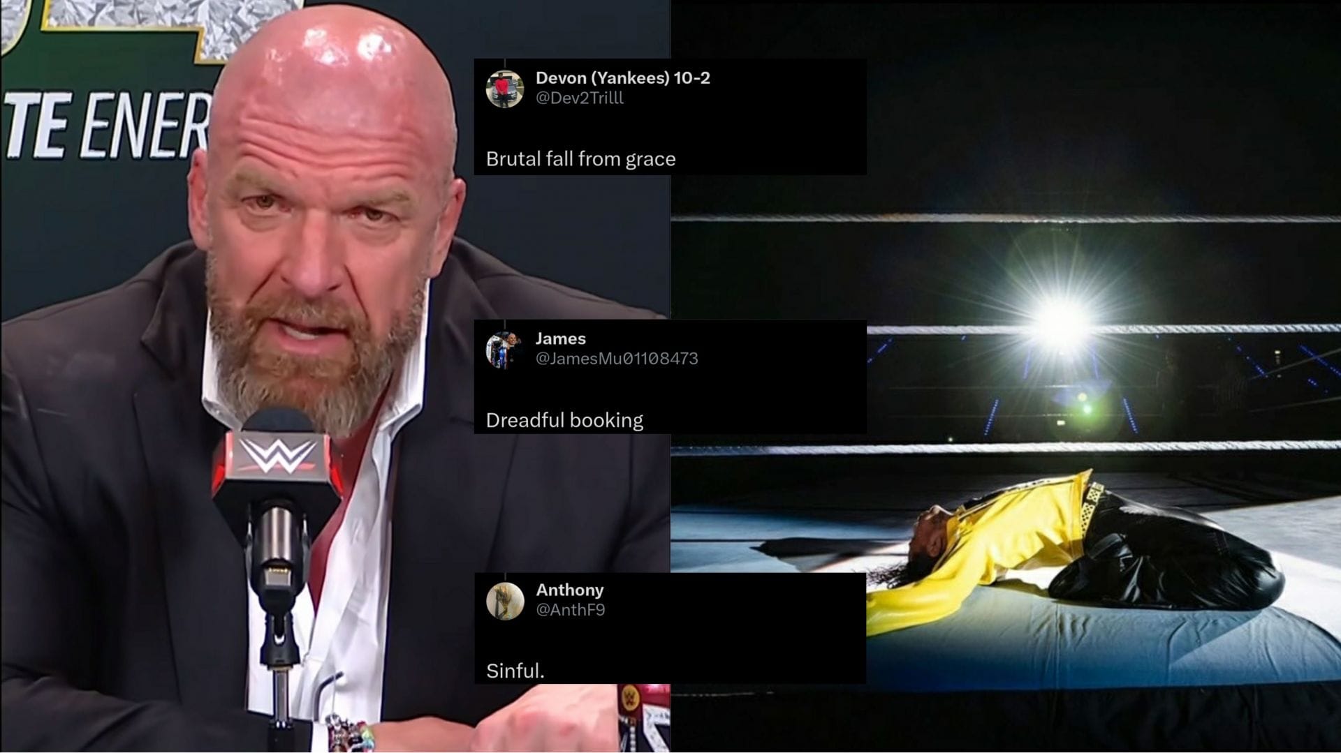 "Triple H doesn't care about him," "He will leave for AEW"- Fans unimpressed with WWE's booking ...