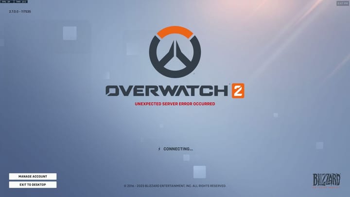 How to fix the unexpected server error in Overwatch 2