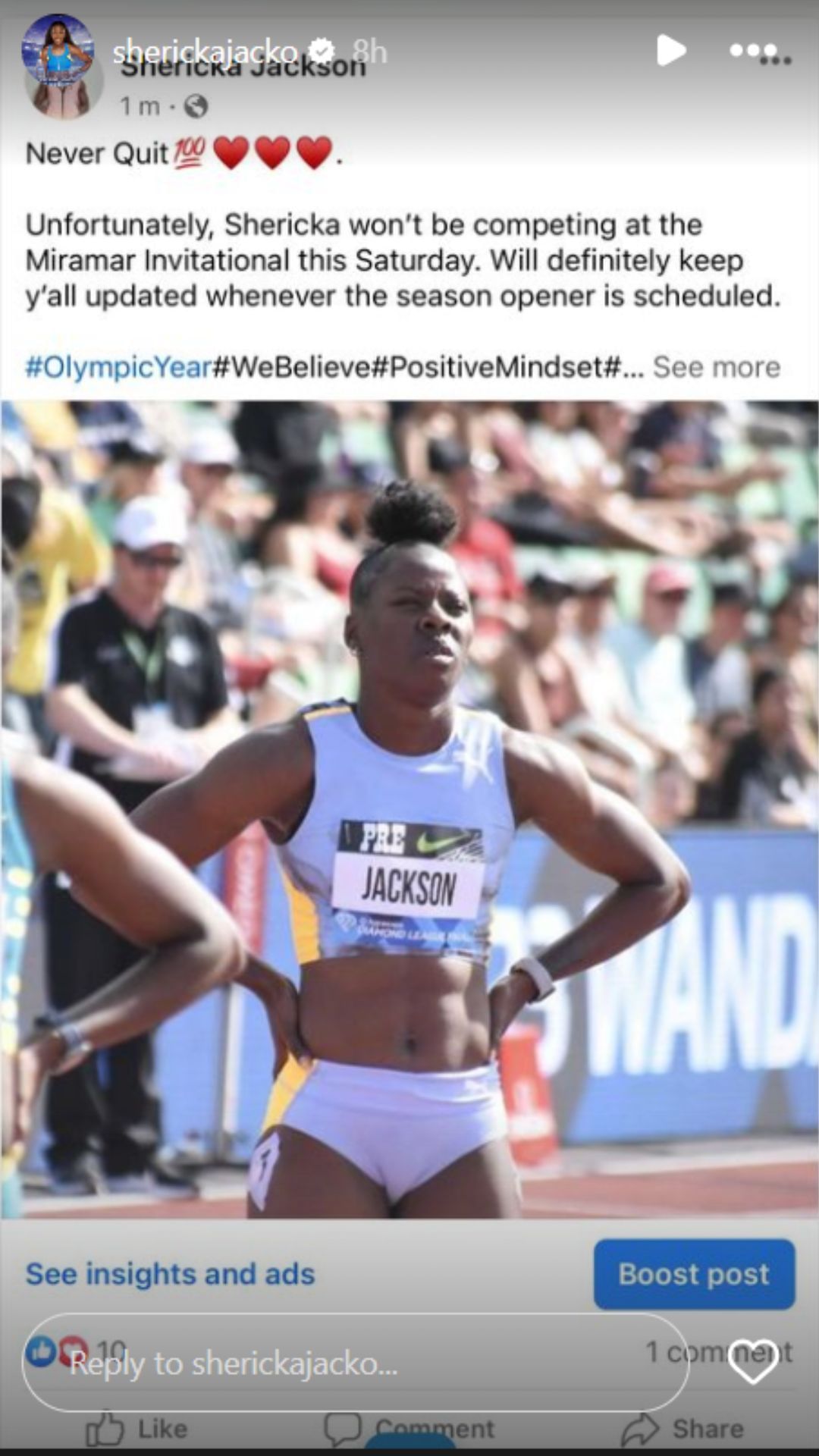 Shericka Jackson joins Sha’Carri Richardson in latest high-profile ...