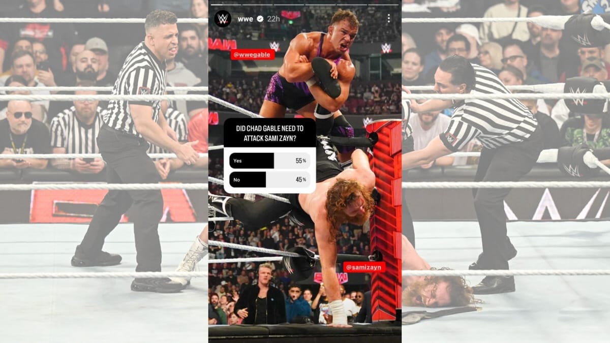 WWE Universe divided after Chad Gable attacks Sami Zayn