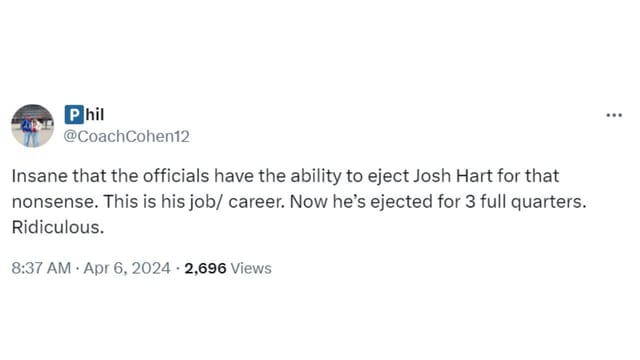 "They think Hart is Draymond or something?" - Knicks fans rile up as Josh Hart gets ejected from ...