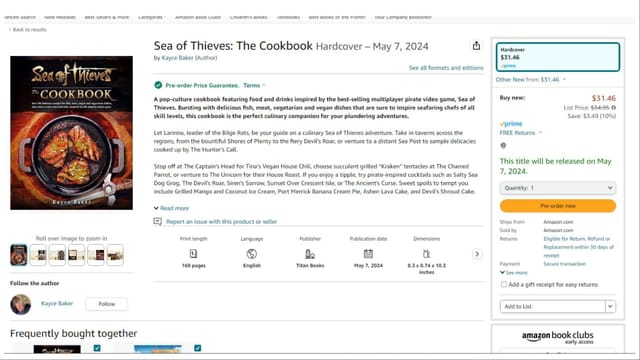 Sea of Thieves The Cookbook: Release date, how to buy, and more