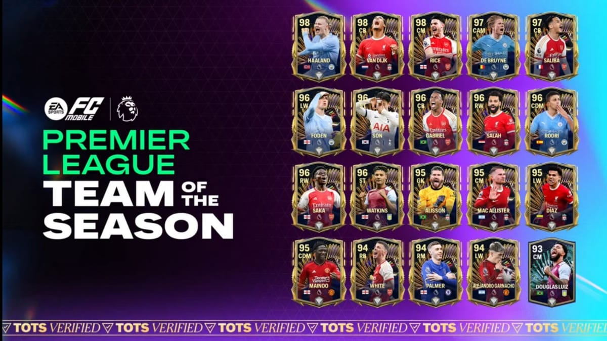 All announced FC Mobile TOTS 24 Premier League cards