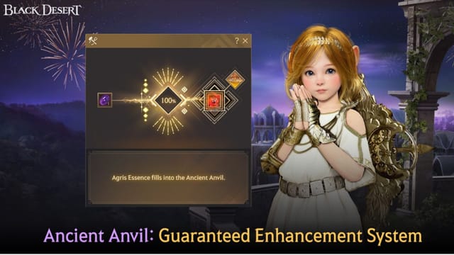 Black Desert Online's update to the Ancient Anvil upgrade system gives you guaranteed enhancement