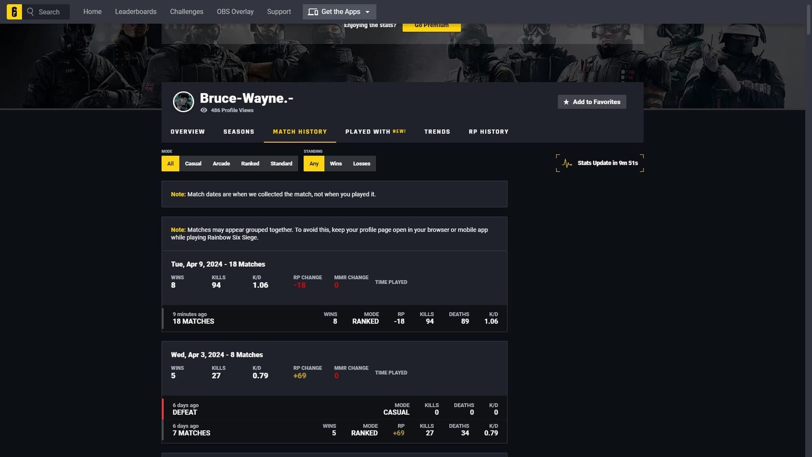 Rainbow Six Siege: Rainbow Six Siege stats tracker: How to use third ...