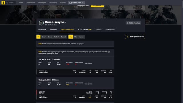 Rainbow Six Siege: Rainbow Six Siege stats tracker: How to use third ...