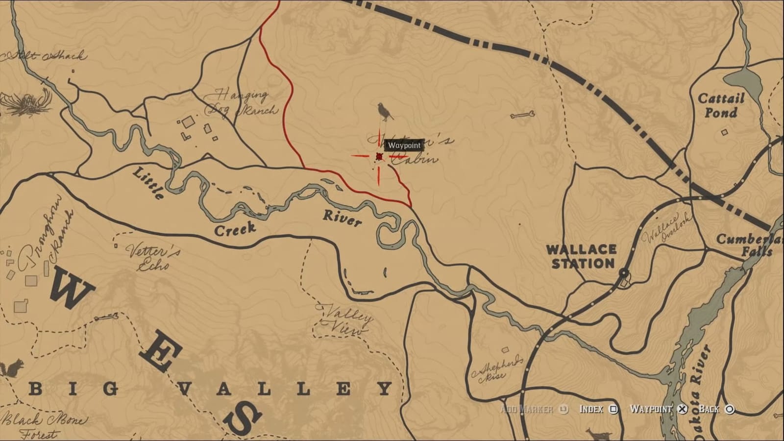 Where to find Watson's Cabin in Red Dead Redemption 2