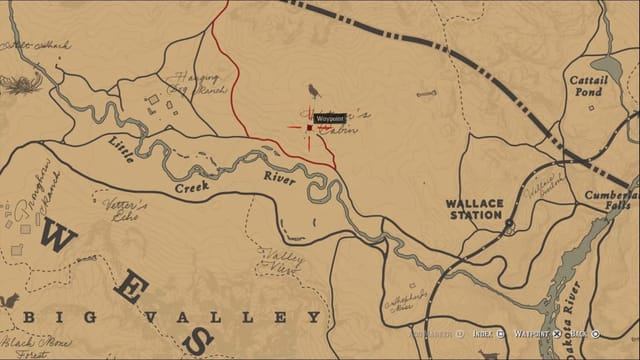 Where to find Watson's Cabin in Red Dead Redemption 2