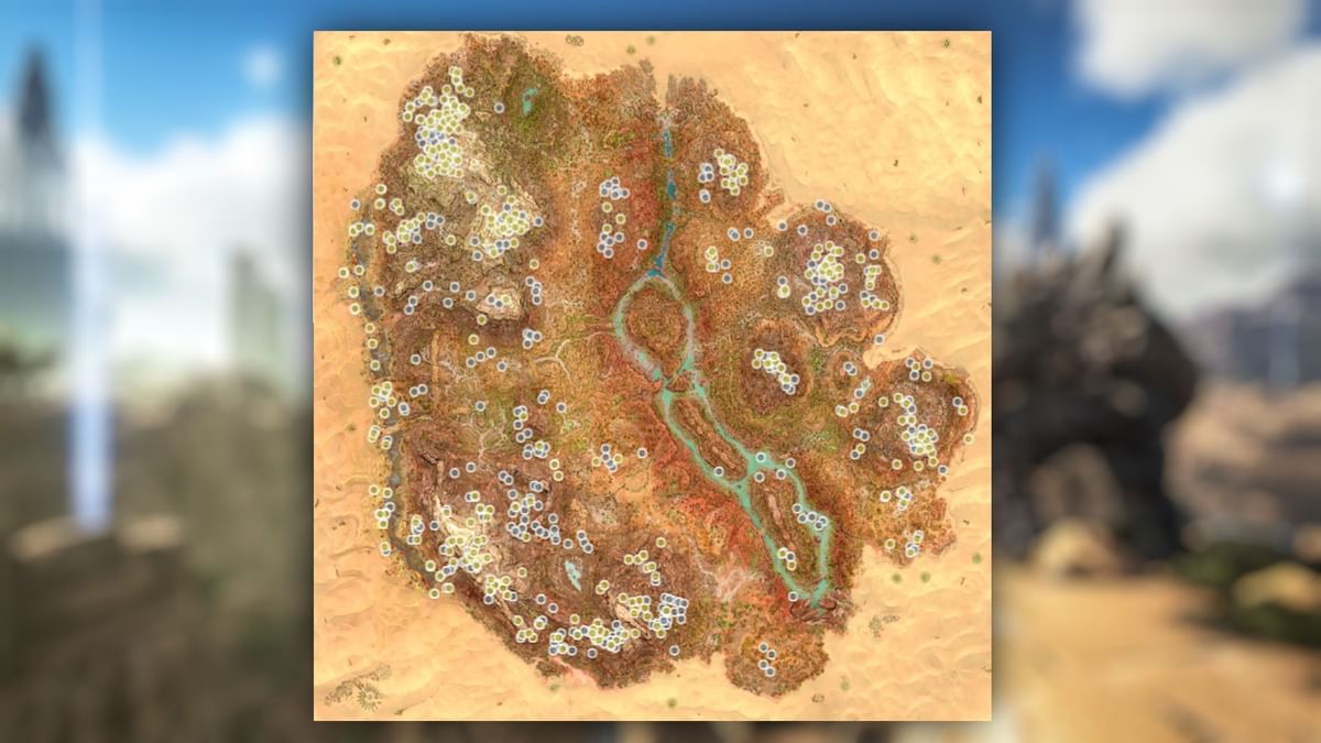 Ark Survival Ascended: Scorched Earth resource maps for all materials