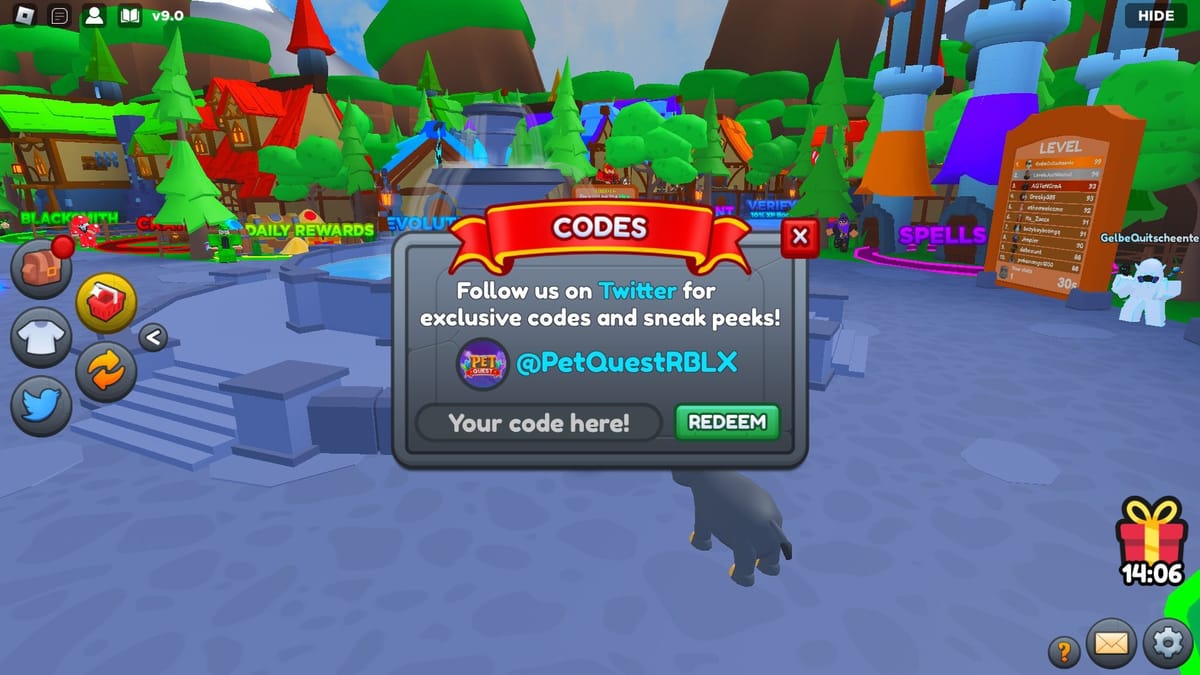 Pet Quest RPG Codes