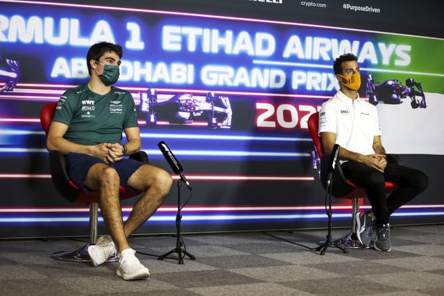 "Lance Stroll just full-on drove up the back of Daniel Ricciardo ...