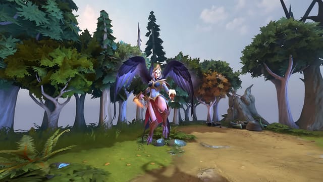 Dota 2 player notes unique Vengeful Spirit Arcana animation in-game