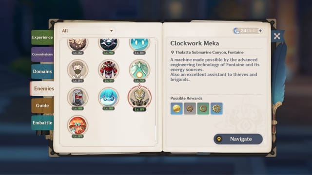 Genshin Impact Absolution ascension materials and resources