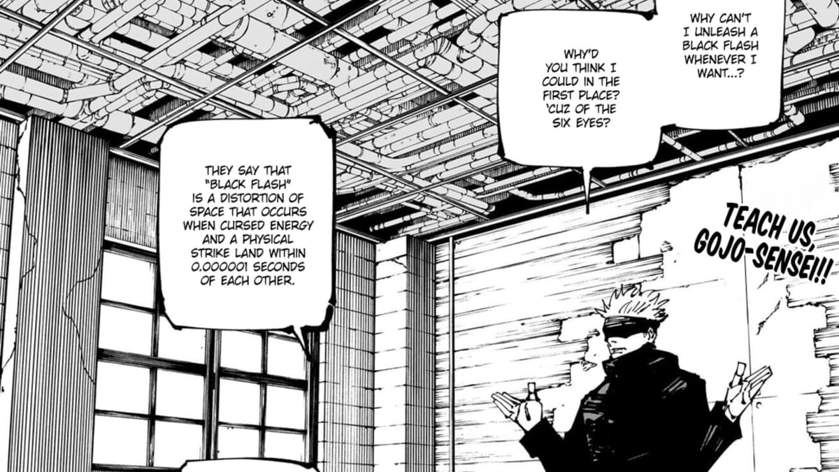 "Gojo can't use Black Flash?" Jujutsu Kaisen fans riot after official ...