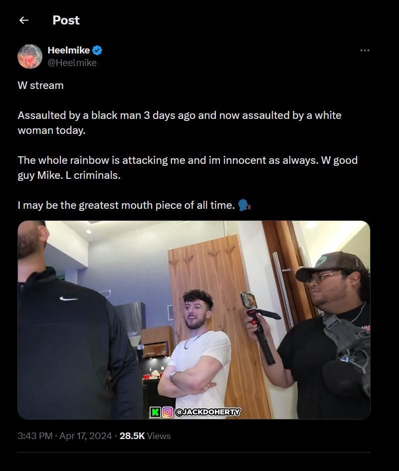Woman slaps Kick streamer HeelMike on camera to prove she is not afraid ...