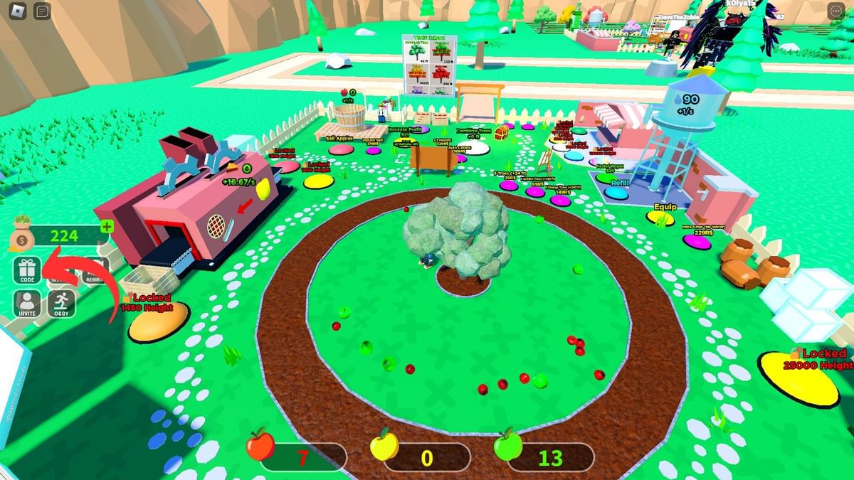 Roblox Grow A Tree Tycoon Codes