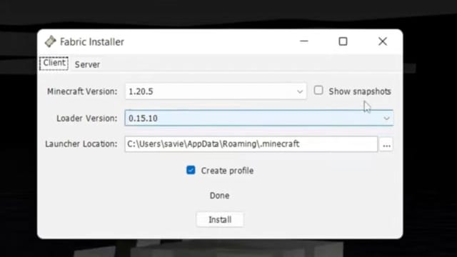 How to get Fabric 1.20.5 for Minecraft