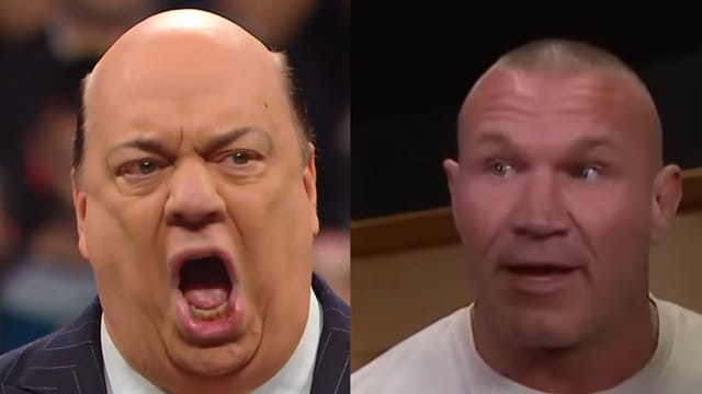 Randy Orton reacts to Paul Heyman saying "S**k my fu*king d**k" during ...