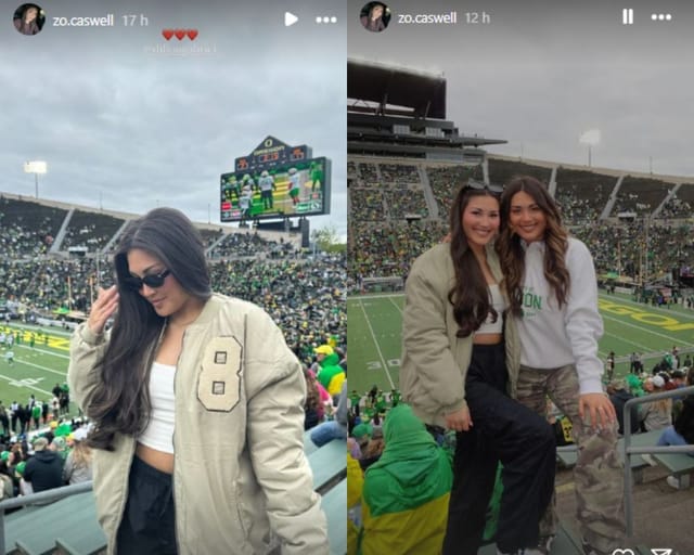 Ducks: IN PHOTOS: Dillon Gabriel’s GF Zo Caswell shares snippets from ...
