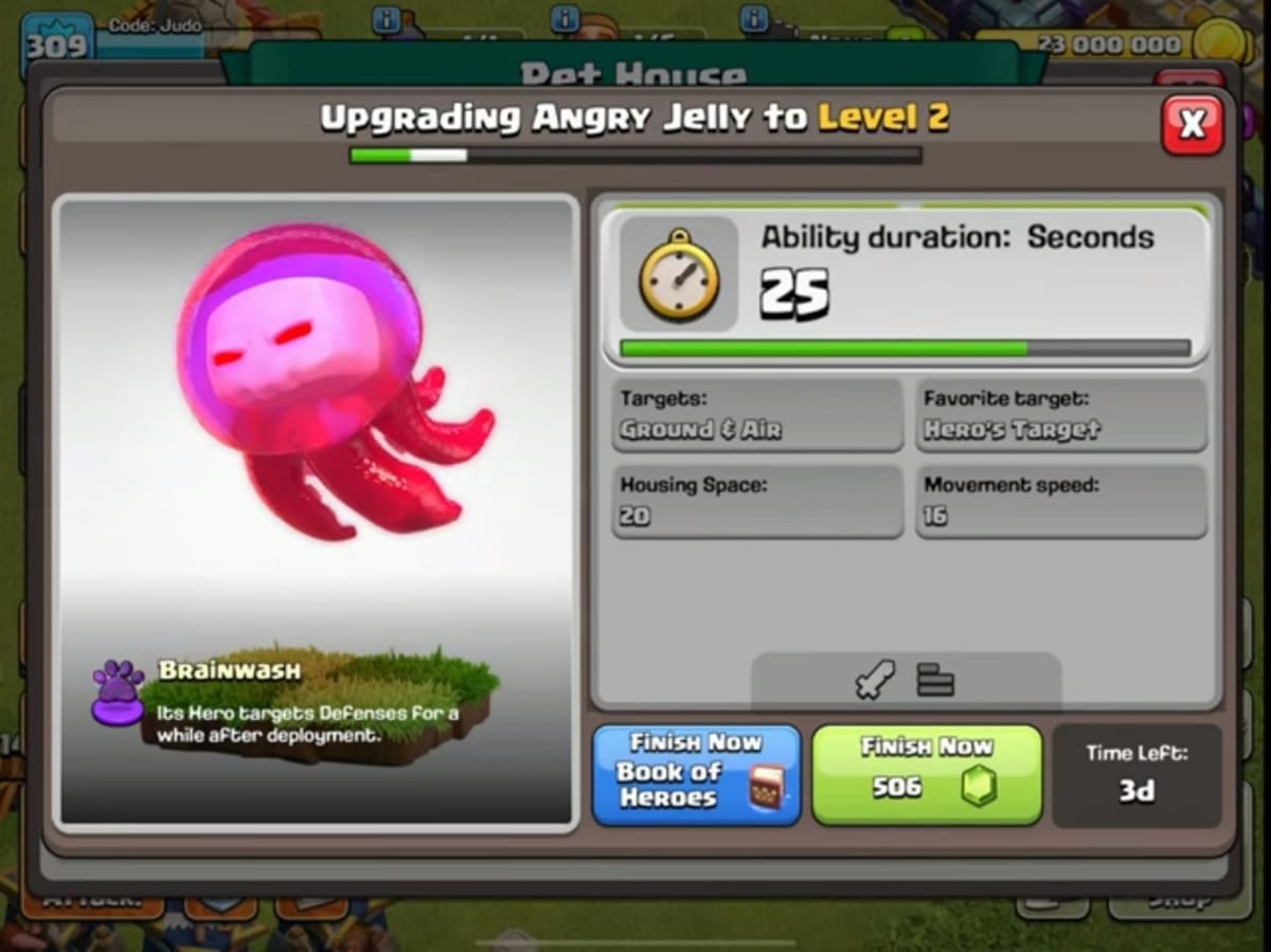 Clash of Clans Angry Jelly pet: Everything you need to know