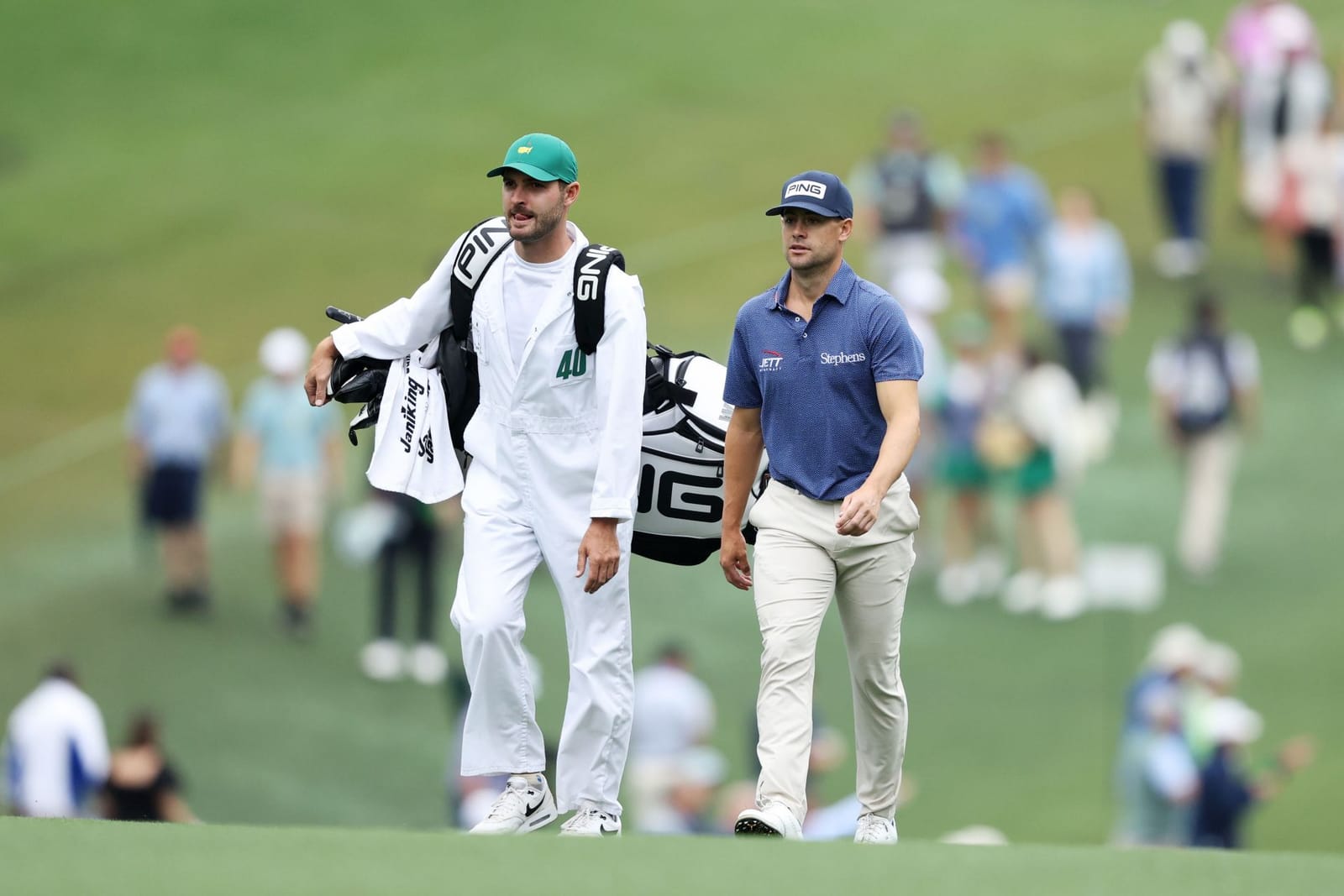 Who is Taylor Moore's caddie, Chris Tichenor?