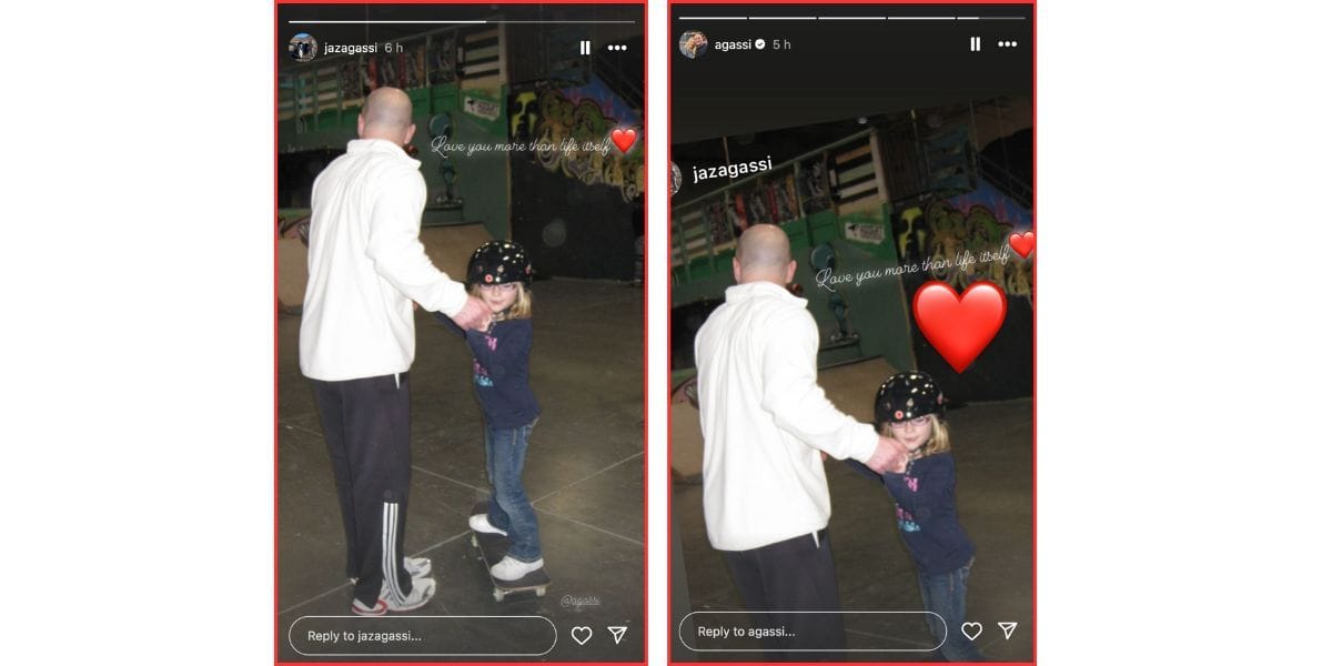 "Love you more than life" - Andre Agassi and Steffi Graf's daughter Jaz ...