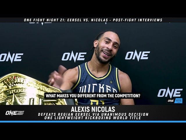 ONE Fight Night 21: "Now I can sleep" - Alexis Nicolas says he wants to ...