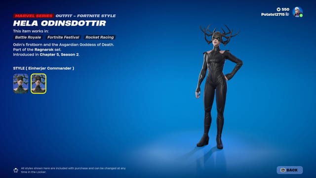 How to get Hela Odinsdottir skin in Fortnite