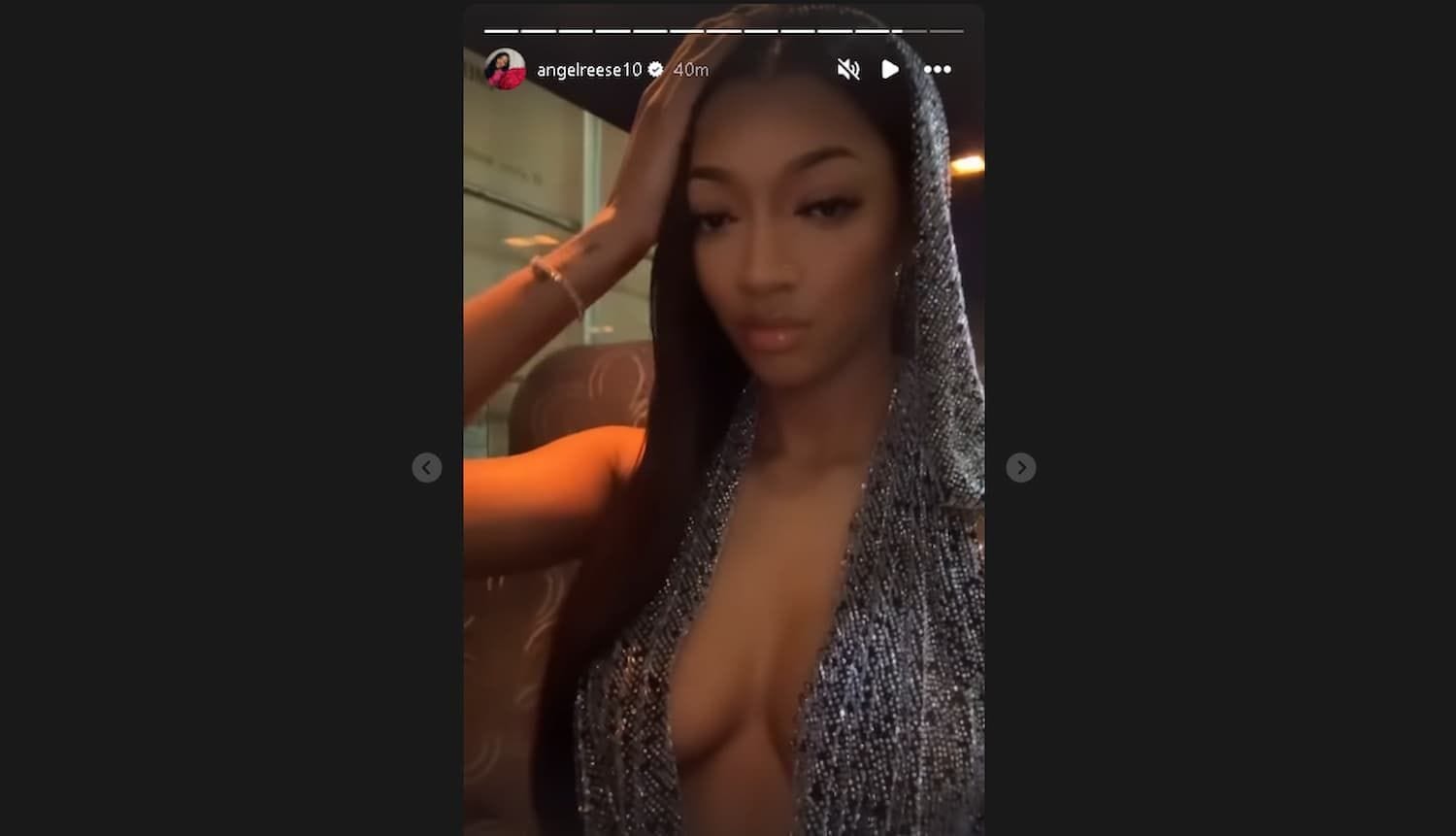 WATCH: Angel Reese dazzles in silver dress and red-bottom shoe ensemble ahead of WNBA draft