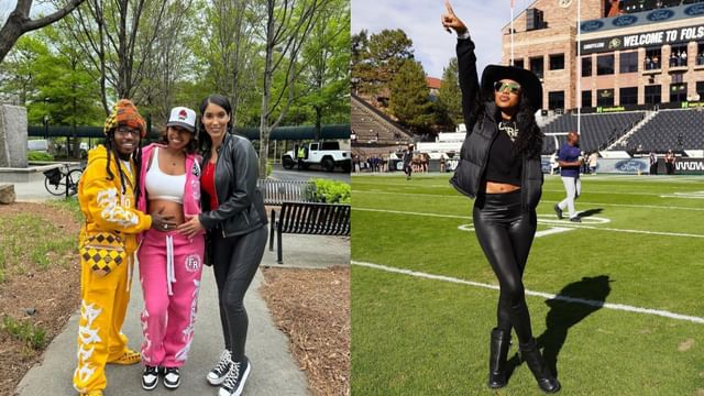WATCH: Coach Prime's daughter Deiondra Sanders and Jacquees share ...