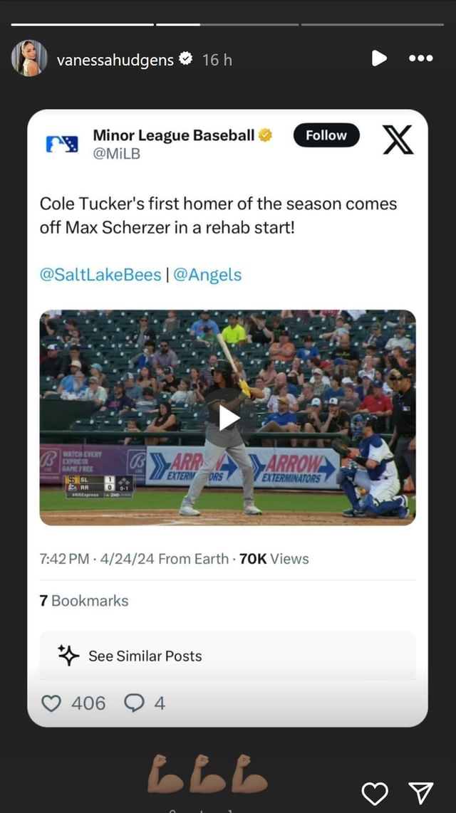 PHOTO: Cole Tucker's wife Vanessa Hudgens celebrates as husband blasts ...