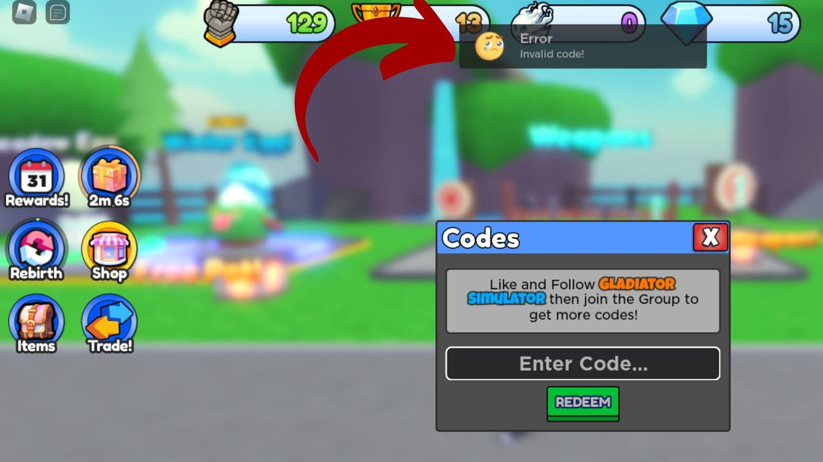 Gladiator Simulator Codes