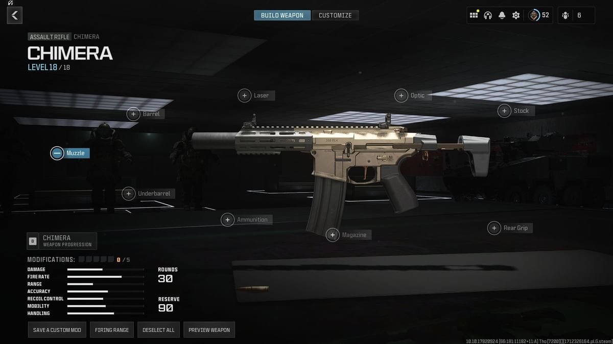 Best Chimera loadout for Warzone