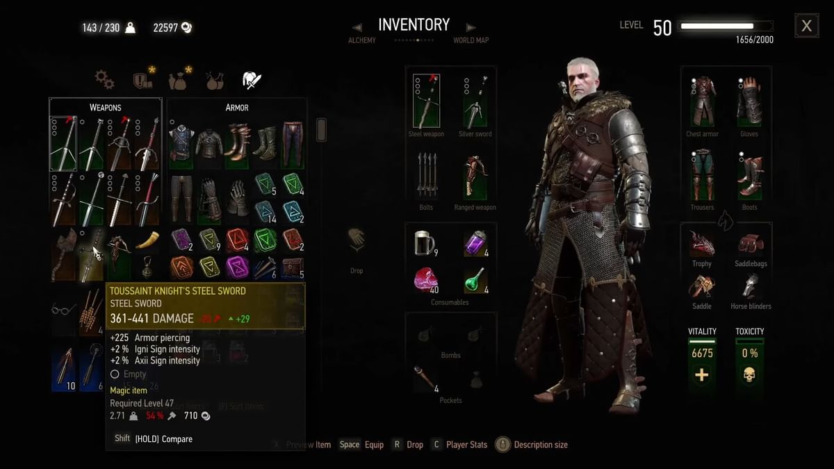 10 strongest weapons in The Witcher 3, ranked
