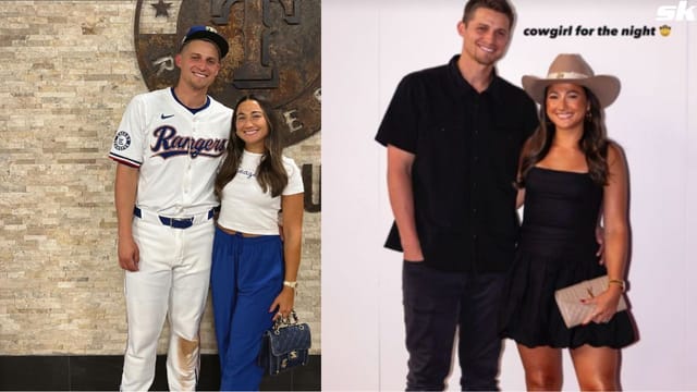 In Photos: Corey Seager and wife Madisyn wow in coordinated black ...