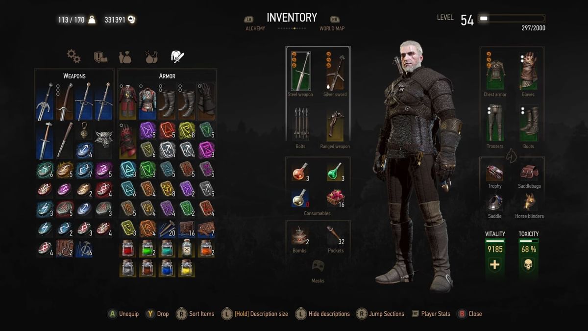 Best Armor Sets in The Witcher 3