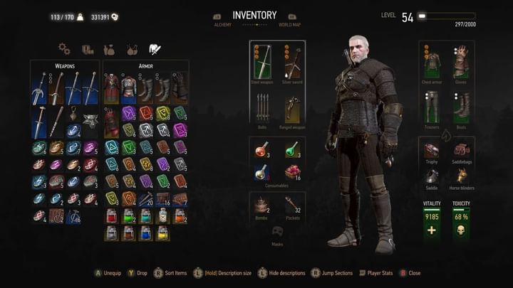 Best Armor Sets in The Witcher 3