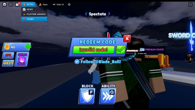 Blade Ball codes (January 2026)