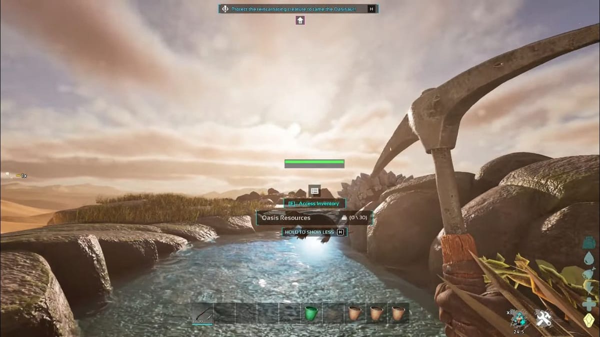 How to find and tame Oasisaur in Ark Survival Ascended