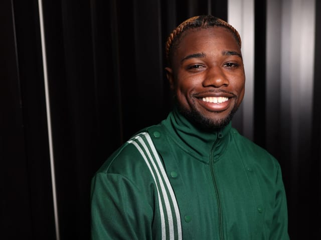 WATCH: Noah Lyles arrives in Louis Vuitton Jacket and sports a Gucci x ...