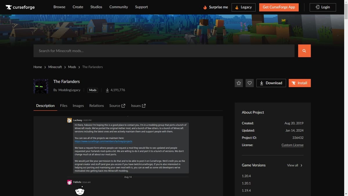 Minecraft Farlanders mod: All you need to know