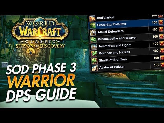 Best Warrior loadouts for WoW SoD Phase 3: Talents, runes, and gear