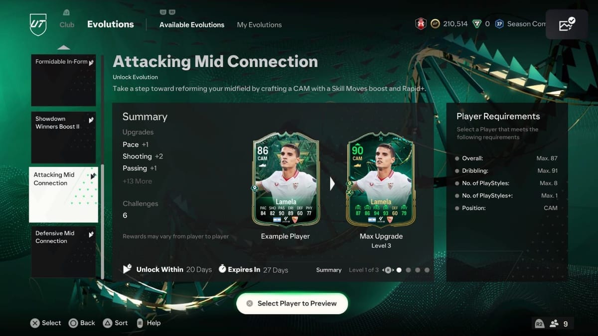 EA FC 24 Attacking Mid Connection Evolution Guide: Best players to use ...