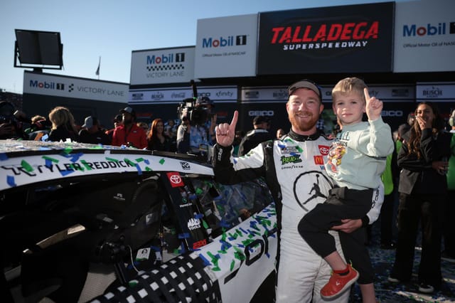 Tyler Reddick on celebrating his Talladega win with $3,200,000,000 team ...