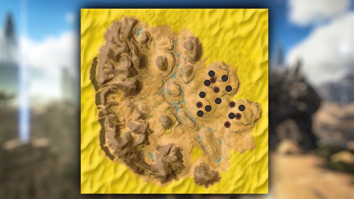 Ark Survival Ascended: Scorched Earth resource maps for all materials