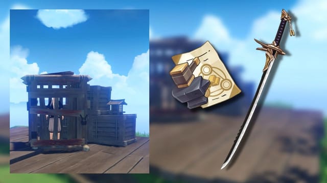 How to get Amenoma Kageuchi Inazuma sword blueprint in Genshin Impact