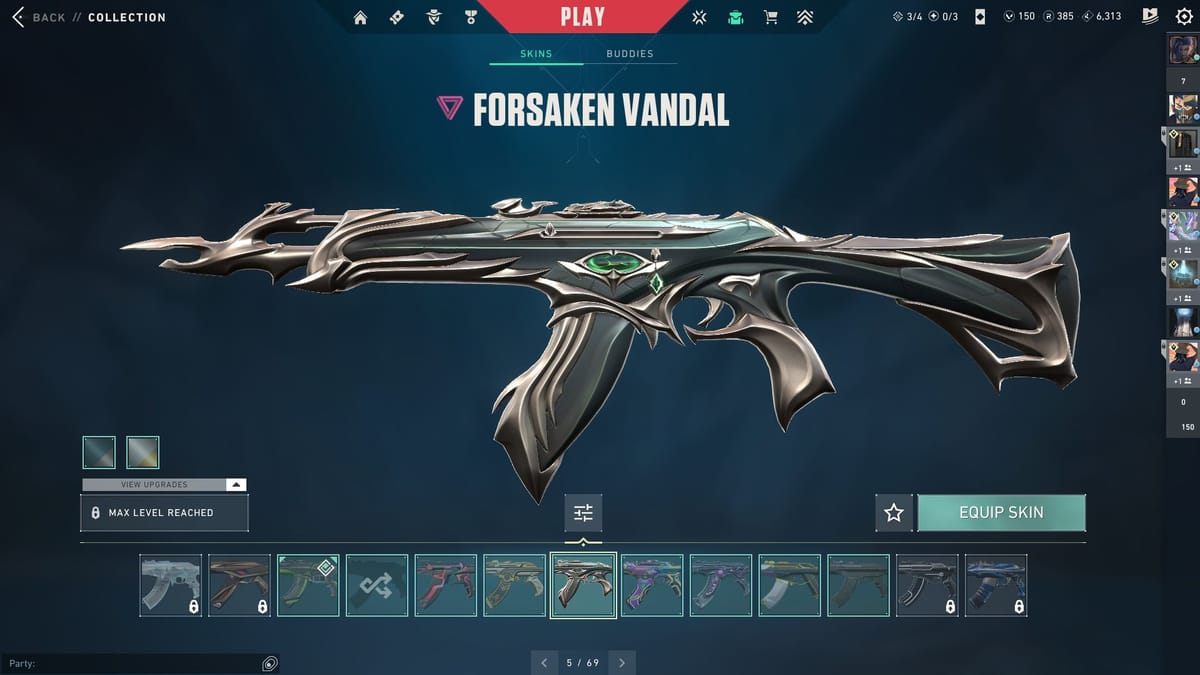 Top 5 Vandal skins in Valorant for 1775 VP or under